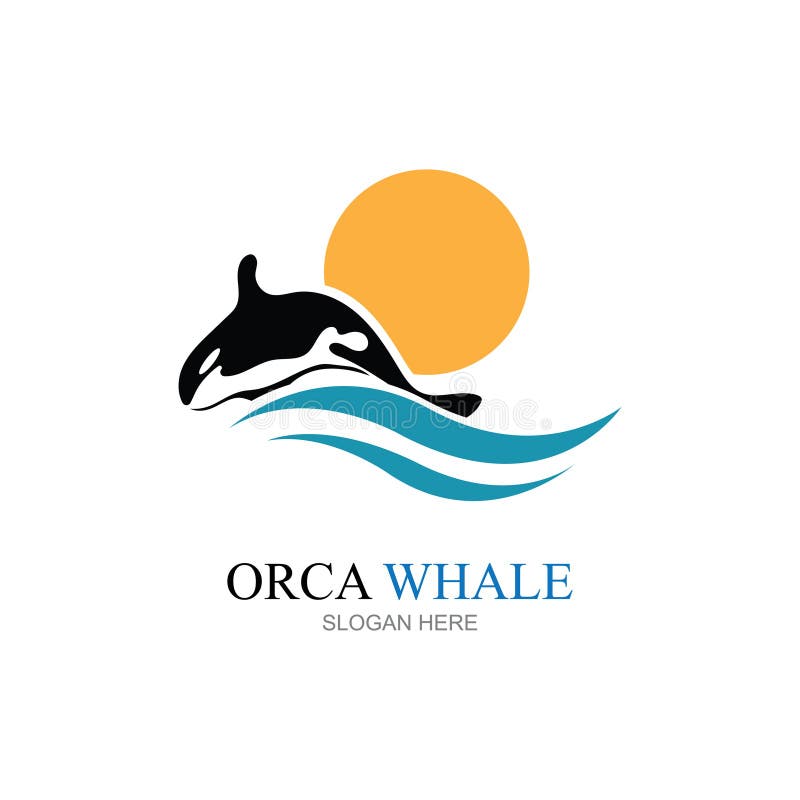 Orca Logo Vector Illustration on Trendy Design Stock Vector ...