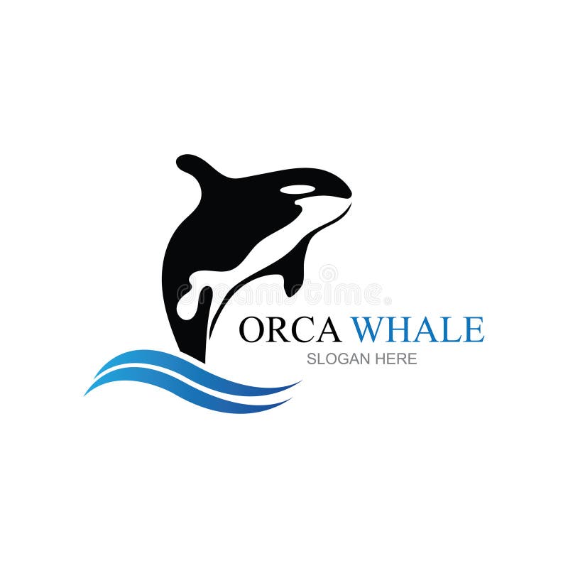 Orca Logo Vector Illustration on Trendy Design Stock Vector ...