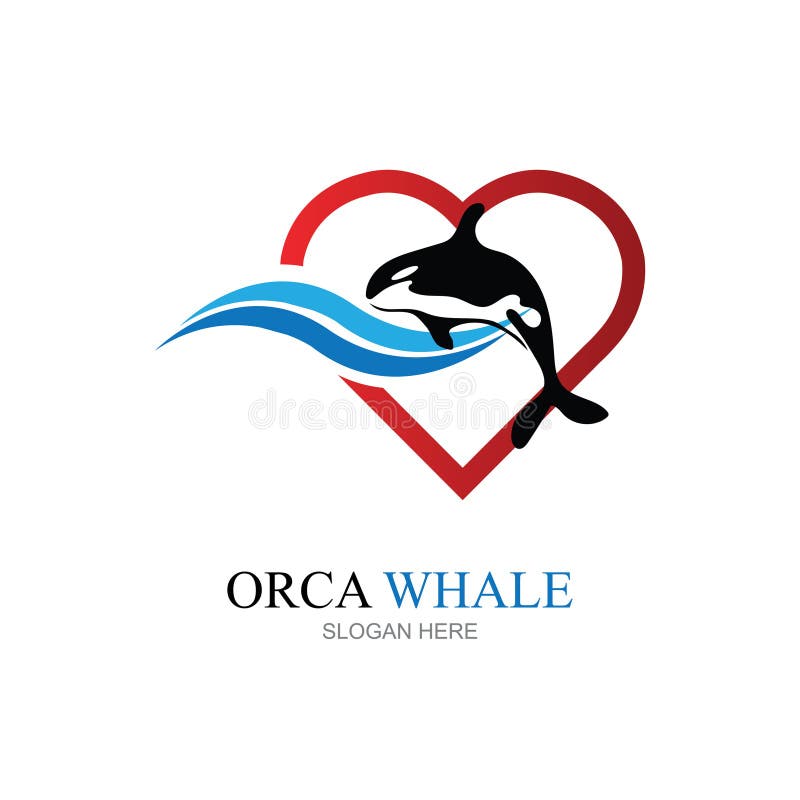Orca Logo Vector Illustration on Trendy Design Stock Vector ...