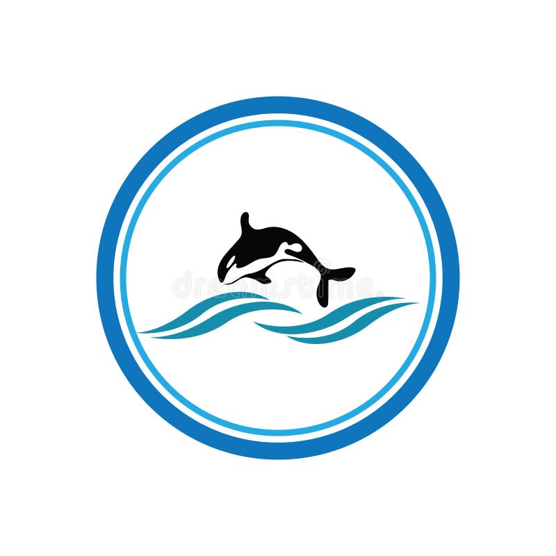 Orca Logo Vector Illustration on Trendy Design Stock Vector ...