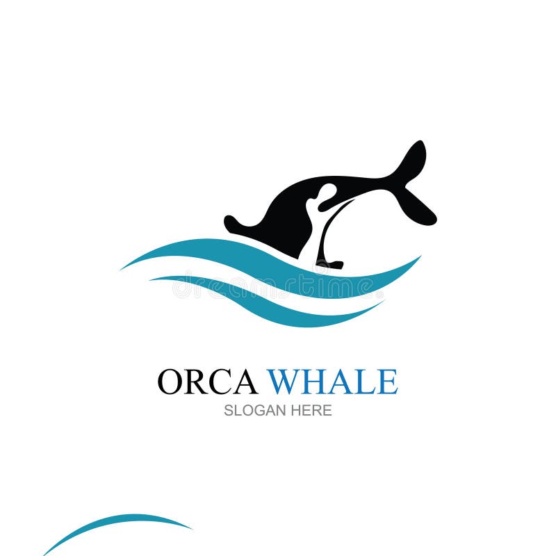 Orca Logo Vector Illustration on Trendy Design Stock Vector ...