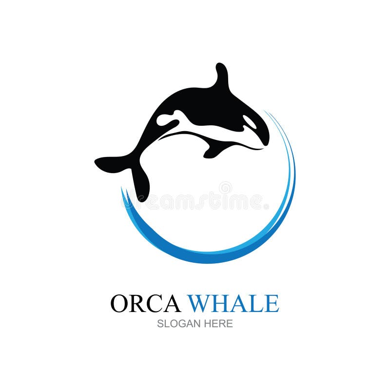 Orca Logo Vector Illustration on Trendy Design Stock Vector ...