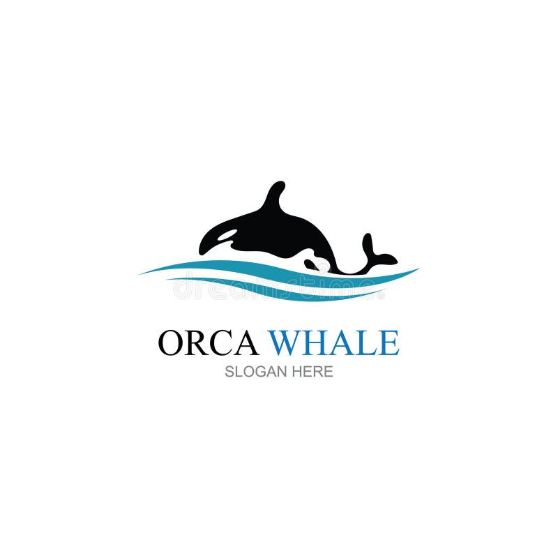 Orca Logo Vector Illustration on Trendy Design Stock Vector ...