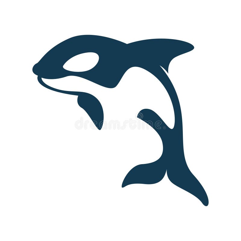Orca Whale Icon Logo Design Stock Vector - Illustration of fish, ocean ...