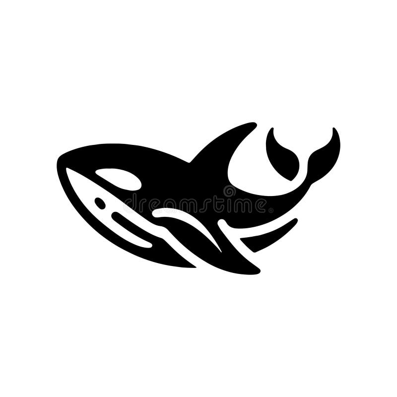 Orca Whale Logo Icon Design Vector Illustration. Stock Vector ...