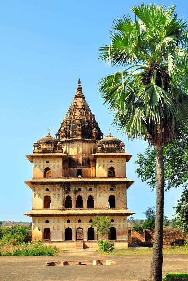Palace in Orcha India stock photo. Image of india, madhya - 18401140