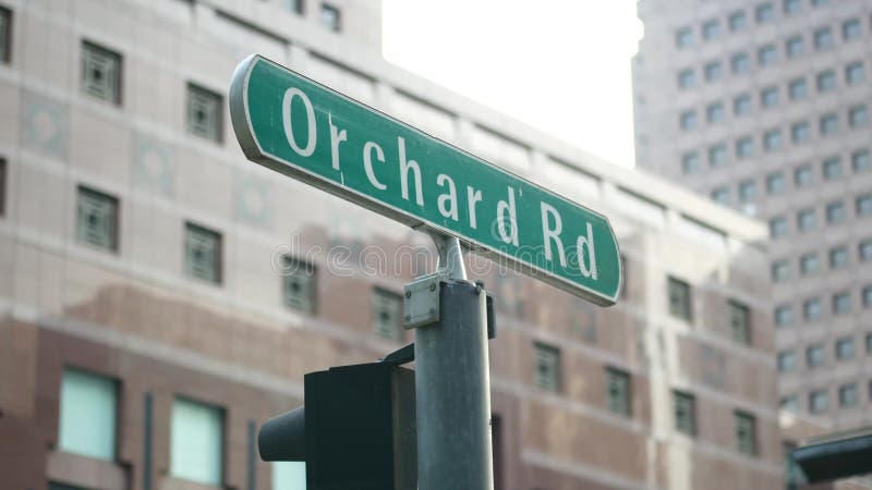 Orchard Road Sing and Buildings Stock Video - Video of square, landmark ...
