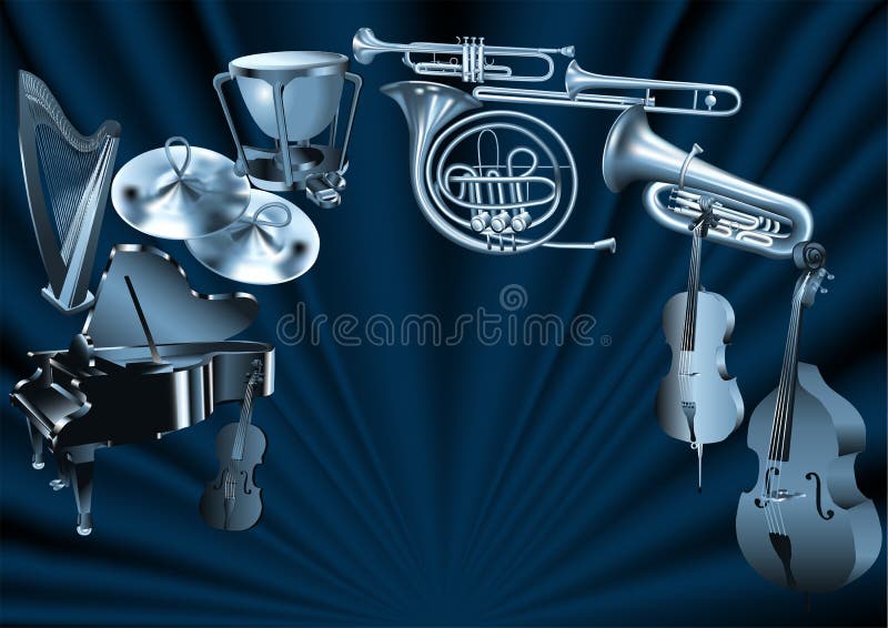 Orchestra stock vector. Illustration of orchestra, classical - 36020099