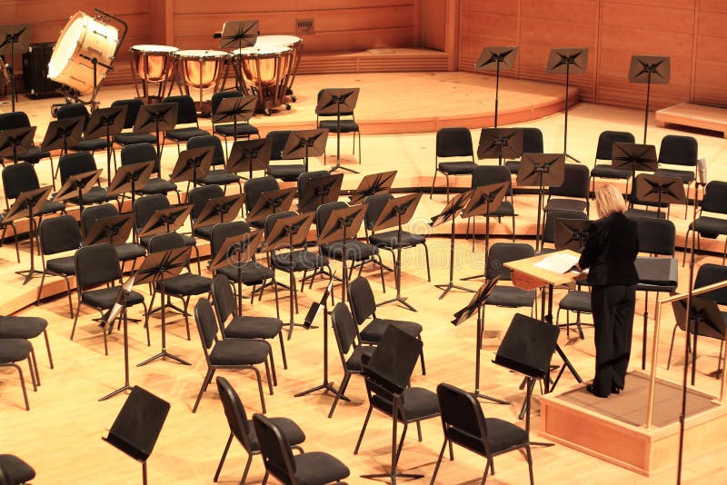 Orchestra Conductor editorial stock photo. Image of seat - 28115148