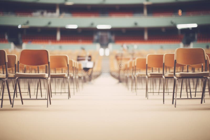 An Orchestra of Empty Seats in a Concert Hall Stock Photo - Image of ...