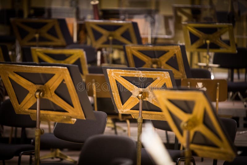 Orchestra Empty Seats on a Stage Stock Photo - Image of seats, choir ...