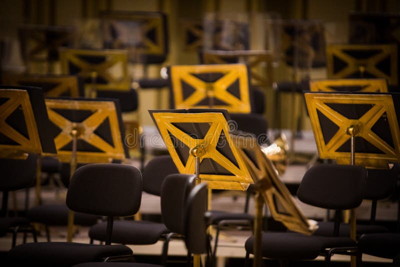 Orchestra Empty Seats on a Stage Stock Photo - Image of seats, choir ...