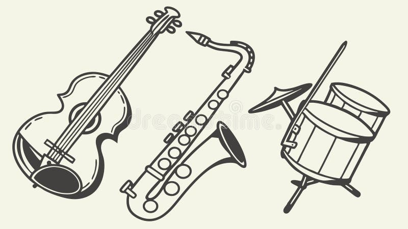 Orchestra Instruments, Musical Harmony and Performance, Vector Design ...