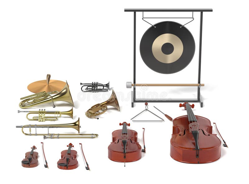 Orchestra Musical Instruments Stock Illustration - Illustration of ...