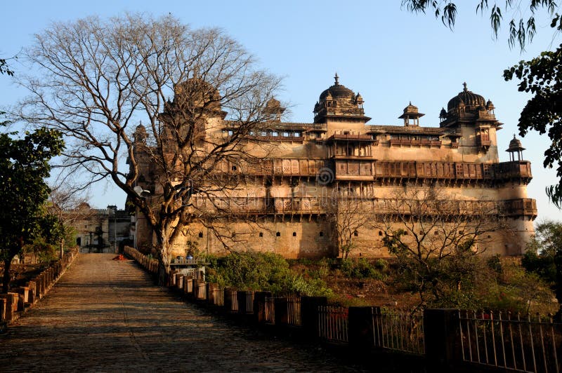 Orchha Palace, Fort, MP, India Stock Photo - Image of located, bundela ...
