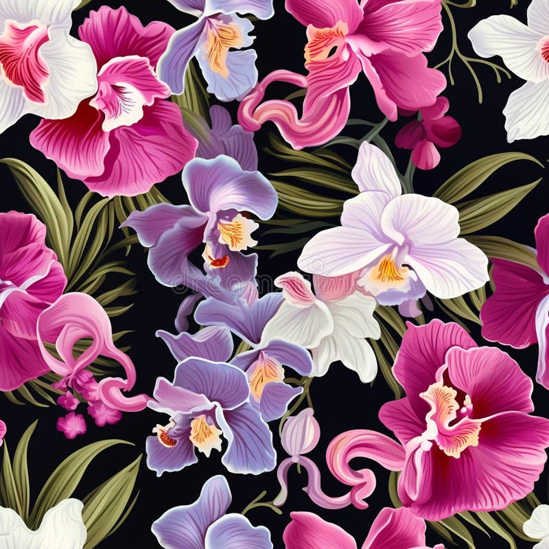 Orchid Abstract Background for Website Stock Illustration ...