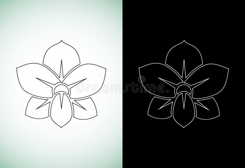 Simple Orchid Flower Illustration Stock Illustrations – 1,399 Simple ...