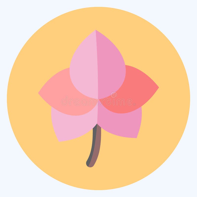 Orchid Icon in Trendy Flat Style Isolated on Soft Blue Background Stock ...