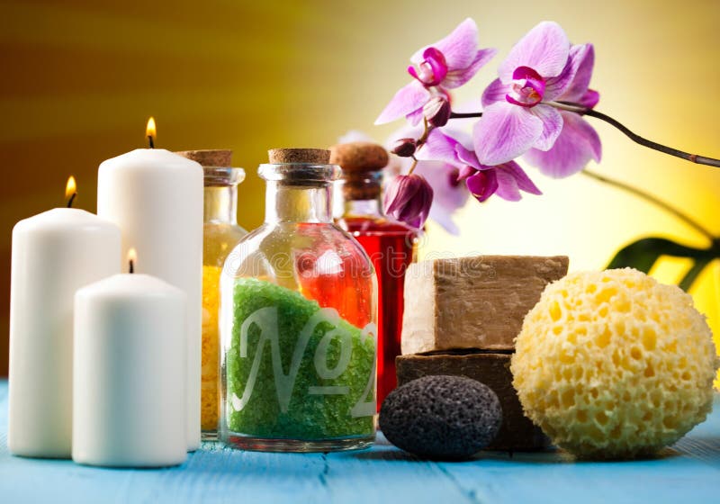 Orchids,organic Products, Spa, Fresh and Organic Concept Stock Photo ...