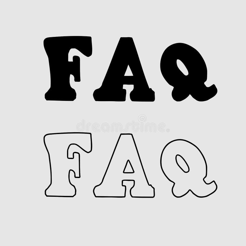 Ord FAQ icon vector stock illustration. Illustration of vector - 146023024