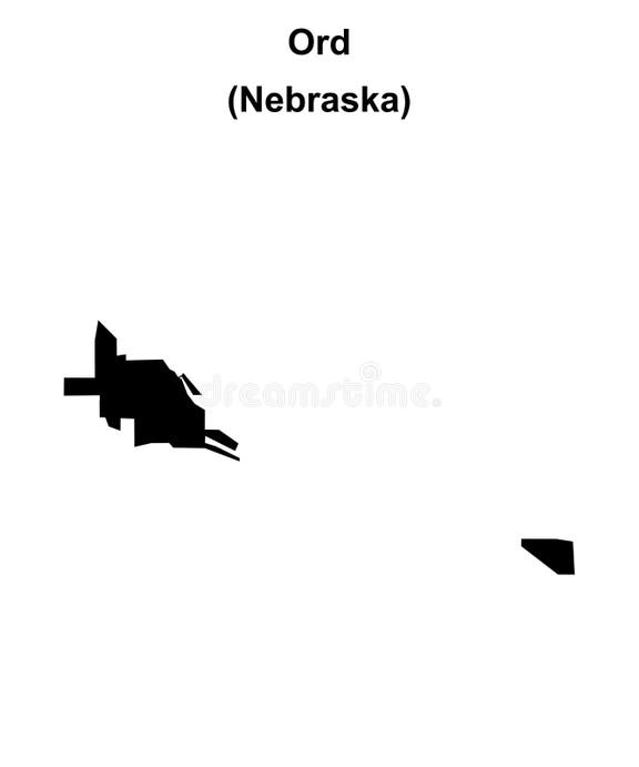 Ord outline map stock vector. Illustration of boundary - 387553546