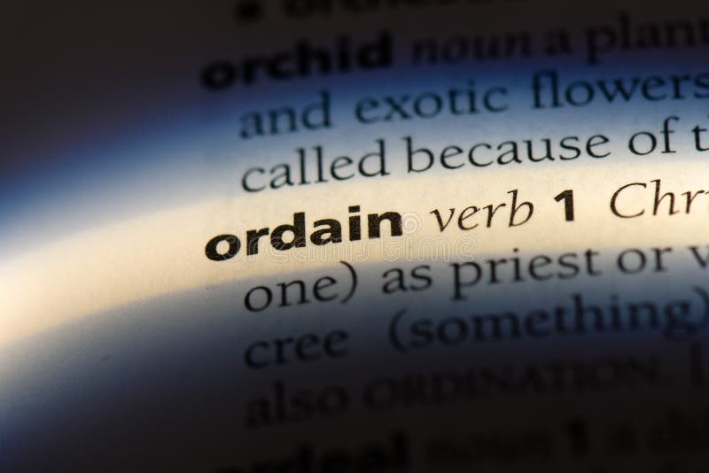 Ordain stock image. Image of book, text, paper, idea - 126547355
