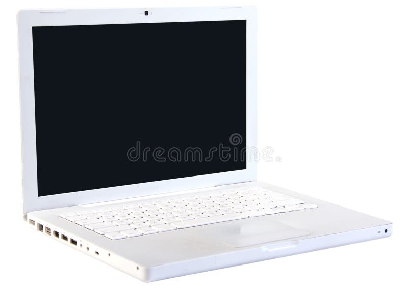 Computadora Portátil Blanca Cerrada Foto de archivo - Imagen de primer ...