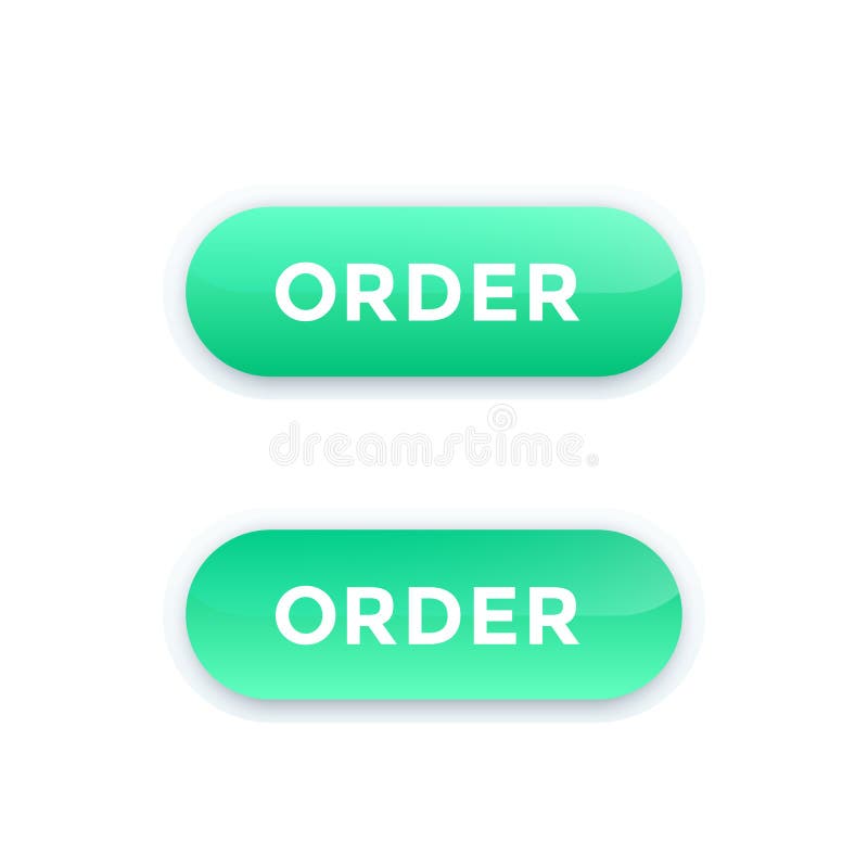 Order button, vector stock vector. Illustration of design - 108545987