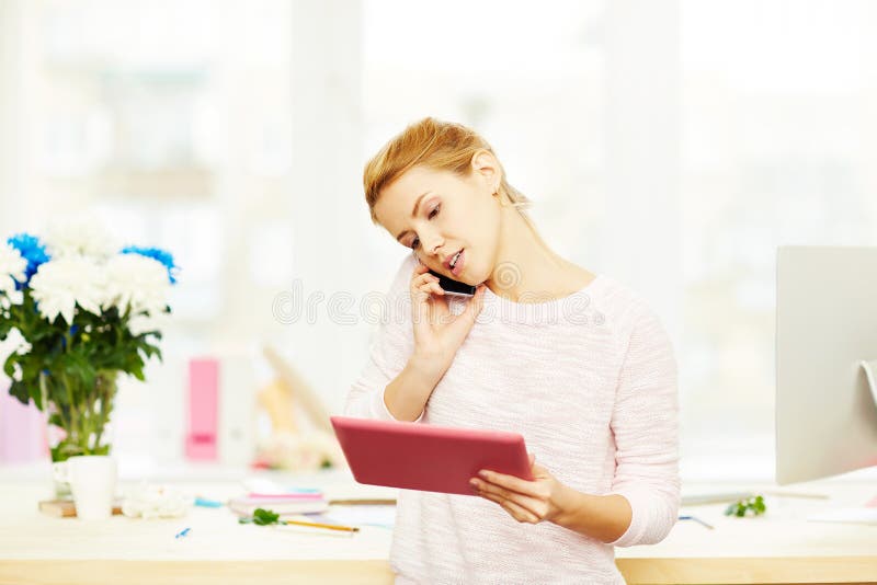 Order from a client stock image. Image of conversation - 69933871