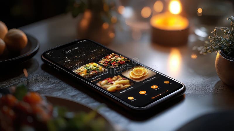 Order Food Online, Easy, Fast, and Delicious Food Delivery App Stock ...