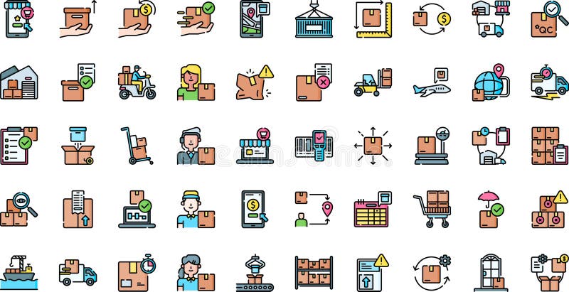 Order Fulfillment Icons High-Quality Vector Icons Collection with ...