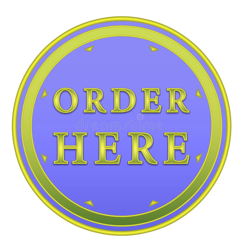 Order here button stock illustration. Illustration of element - 95527496