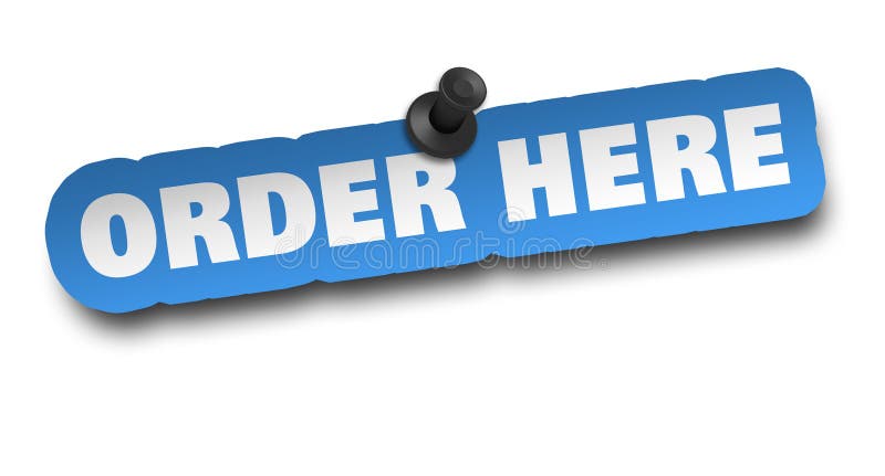Order Here Vector for Icon, Button, Label, Etc. Stock Vector ...