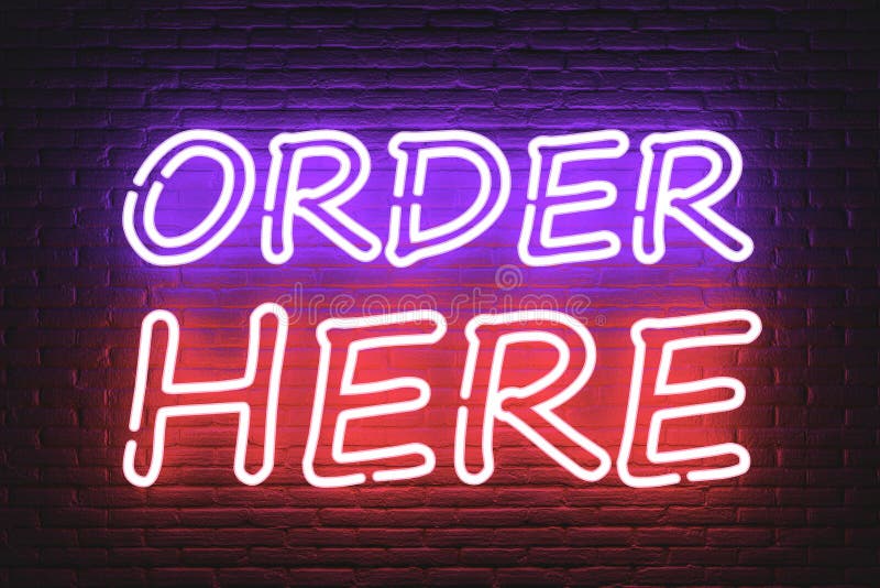 Order here sign stock photo. Image of text, sign, shop - 32822440