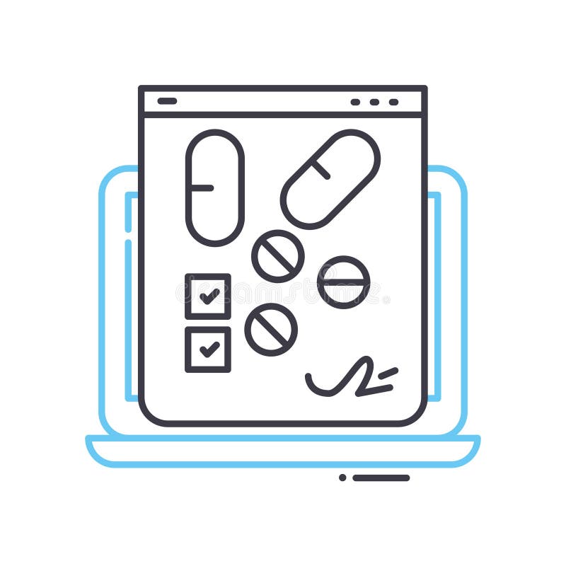 Order Line Icon, Outline Symbol, Vector Illustration, Concept Sign ...