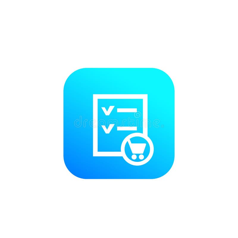 Order list vector icon stock vector. Illustration of business - 150004161