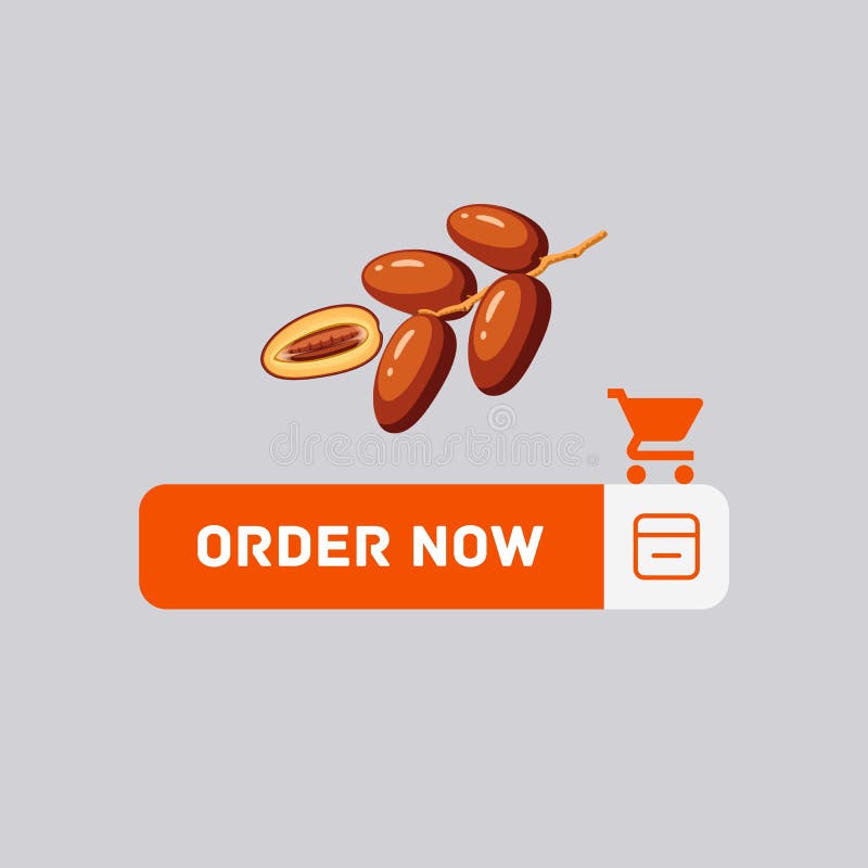 Date Fruit Logo Template Illustration. Suitable for Product Label Stock ...