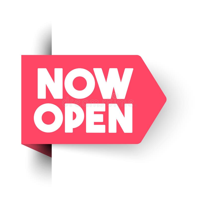 Now Open Logo Stock Illustrations – 770 Now Open Logo Stock ...