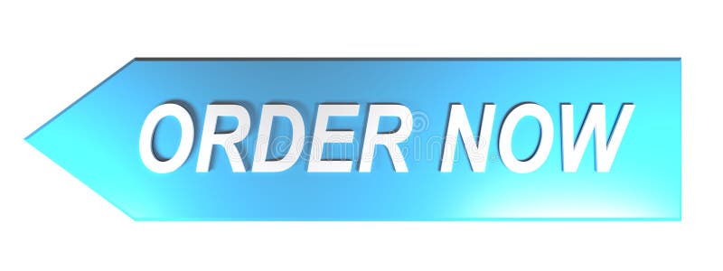 ORDER NOW on Blue Arrow - 3D Rendering Stock Illustration ...