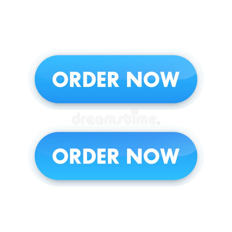 Order Now Button for Web Design Stock Vector - Illustration of polished ...