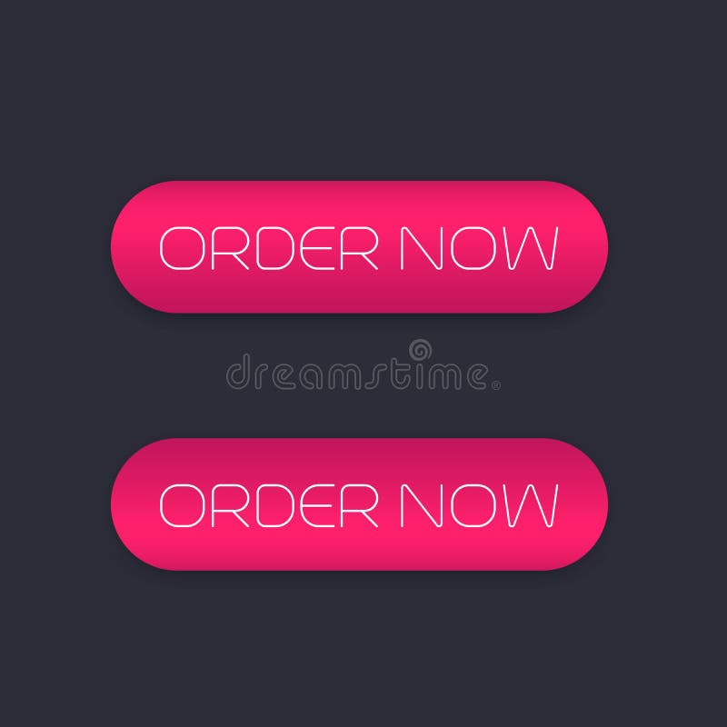 Order now, buttons for web stock vector. Illustration of market - 203920266