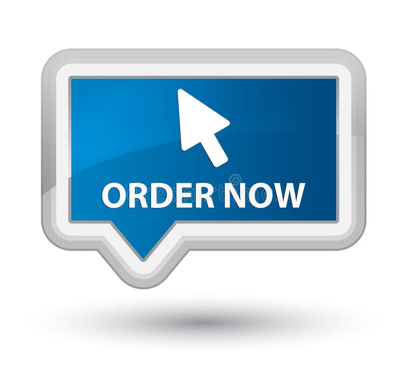 Order Now (cursor Icon) Prime Blue Banner Button Stock Illustration ...