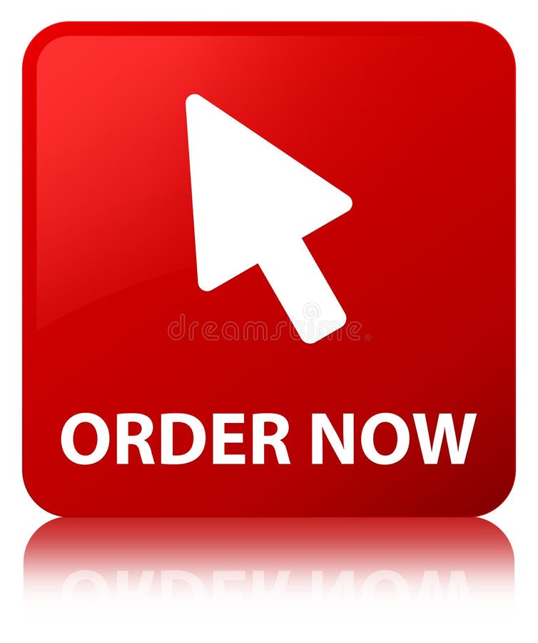 Order Now Icon Red Square Button Stock Vector - Illustration of company ...