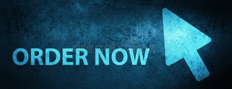 Order Now (cursor Icon) Special Blue Banner Background Stock ...