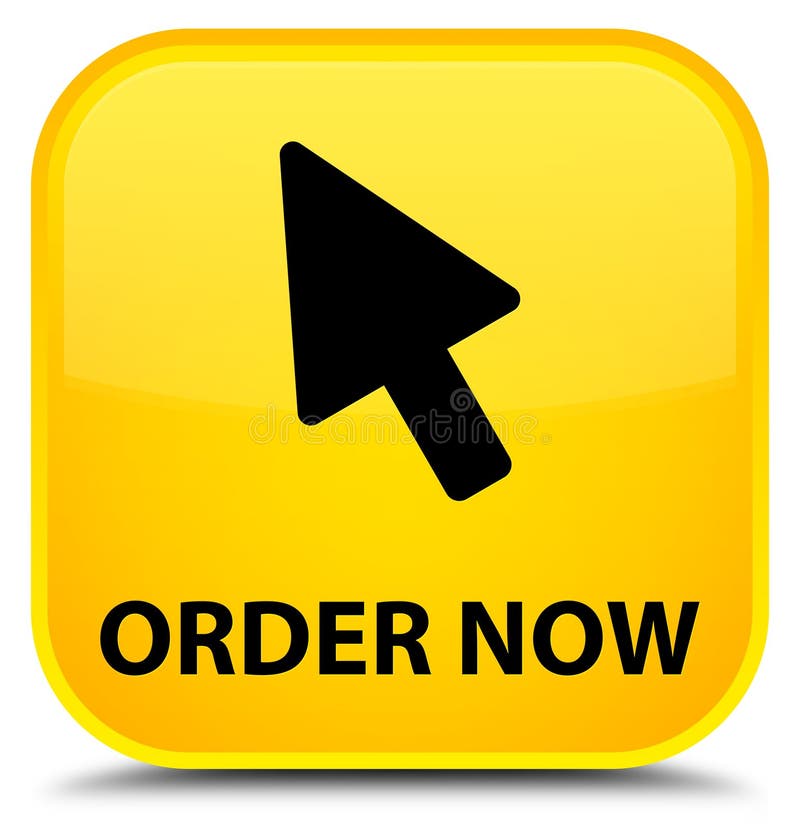 Order Now (cursor Icon) Special Yellow Square Button Stock Illustration ...