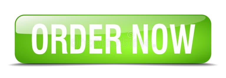 Order Now Green Square Web Button Stock Vector - Illustration of ...