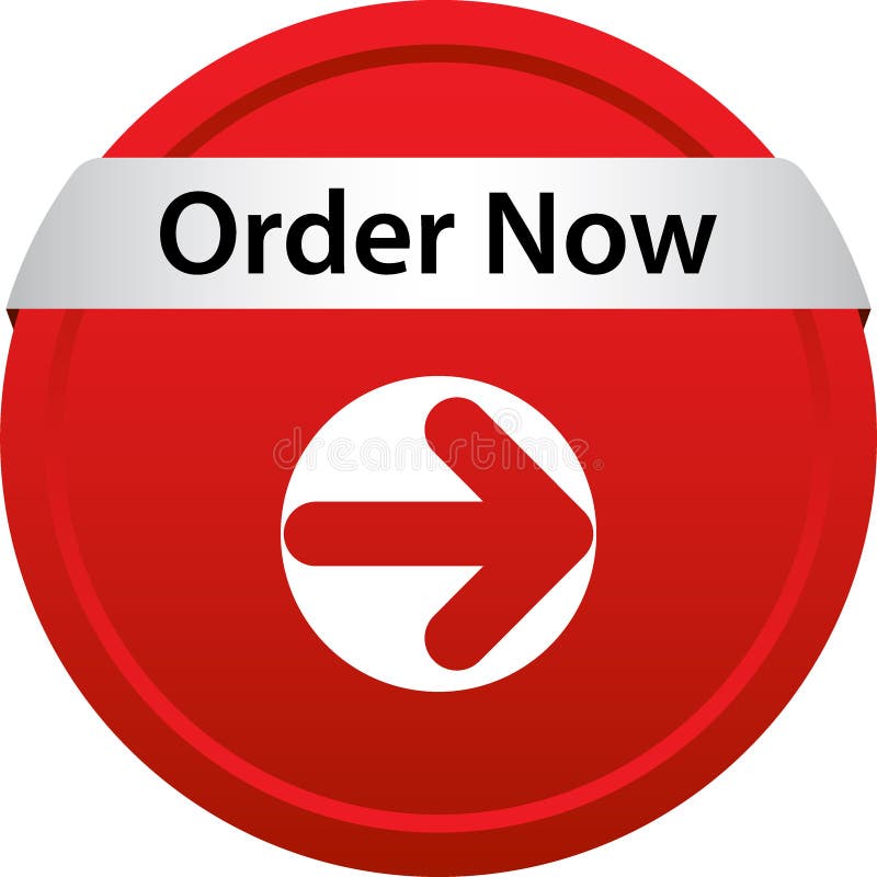 Order now icon web button stock illustration. Illustration of order ...