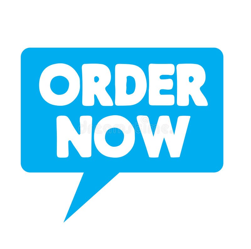 Order Now label on white stock vector. Illustration of purchase - 142172714