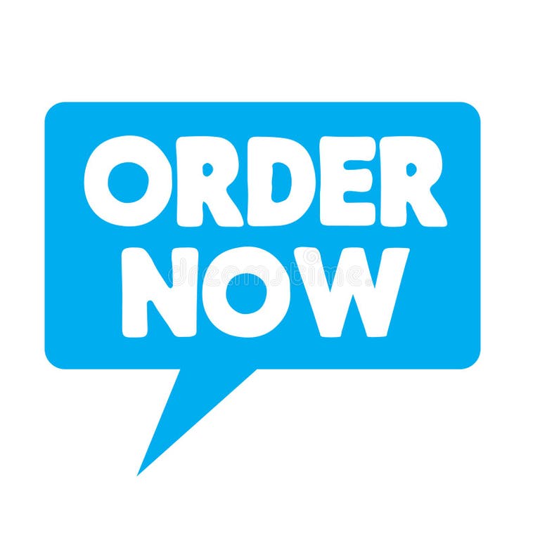 Order Now label on white stock vector. Illustration of purchase - 142172714