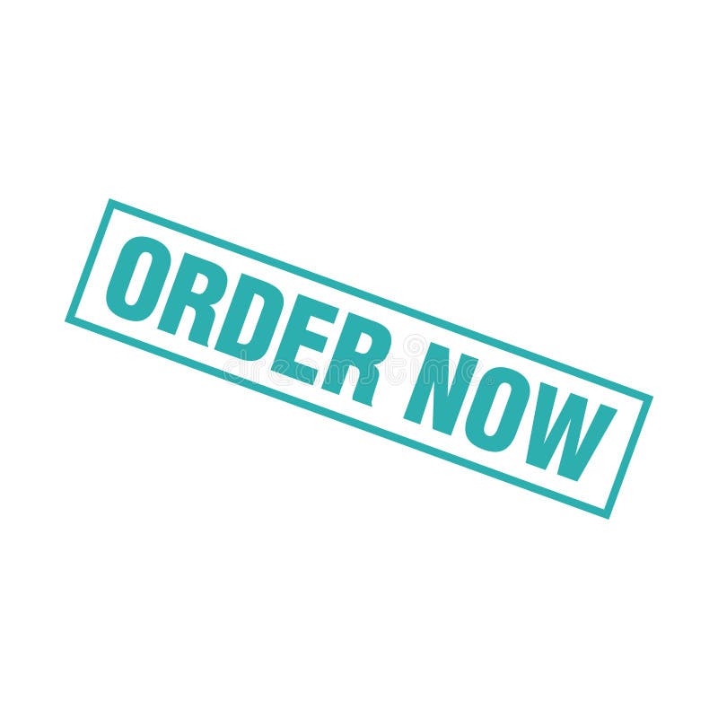 Order Now Letter Rubber Stamp Template Design Stock Vector ...